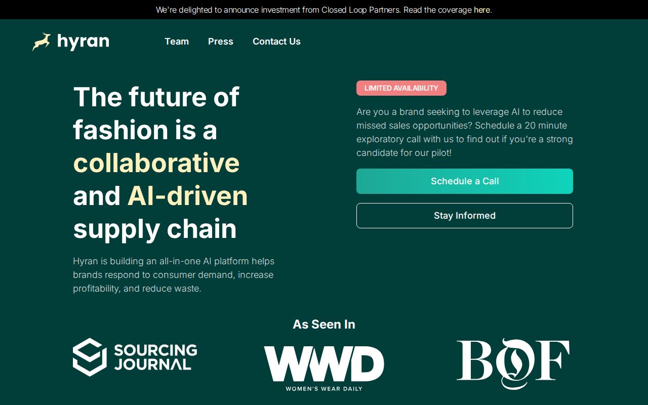 Hyran Technologies | Future of Fashion Supply Chain